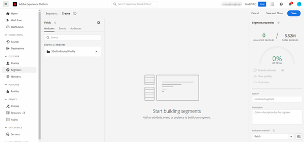 Segmentation in AEP - The Digital Marketing Architect